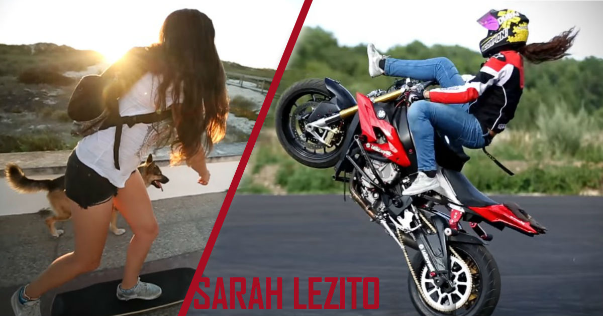 SARAH LEZITO revient encore plus forte en BMW S1000rr - France Stunt Media