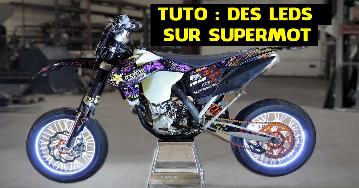 TUTO : Mettre des leds sur les roues d'une moto - France Stunt Media